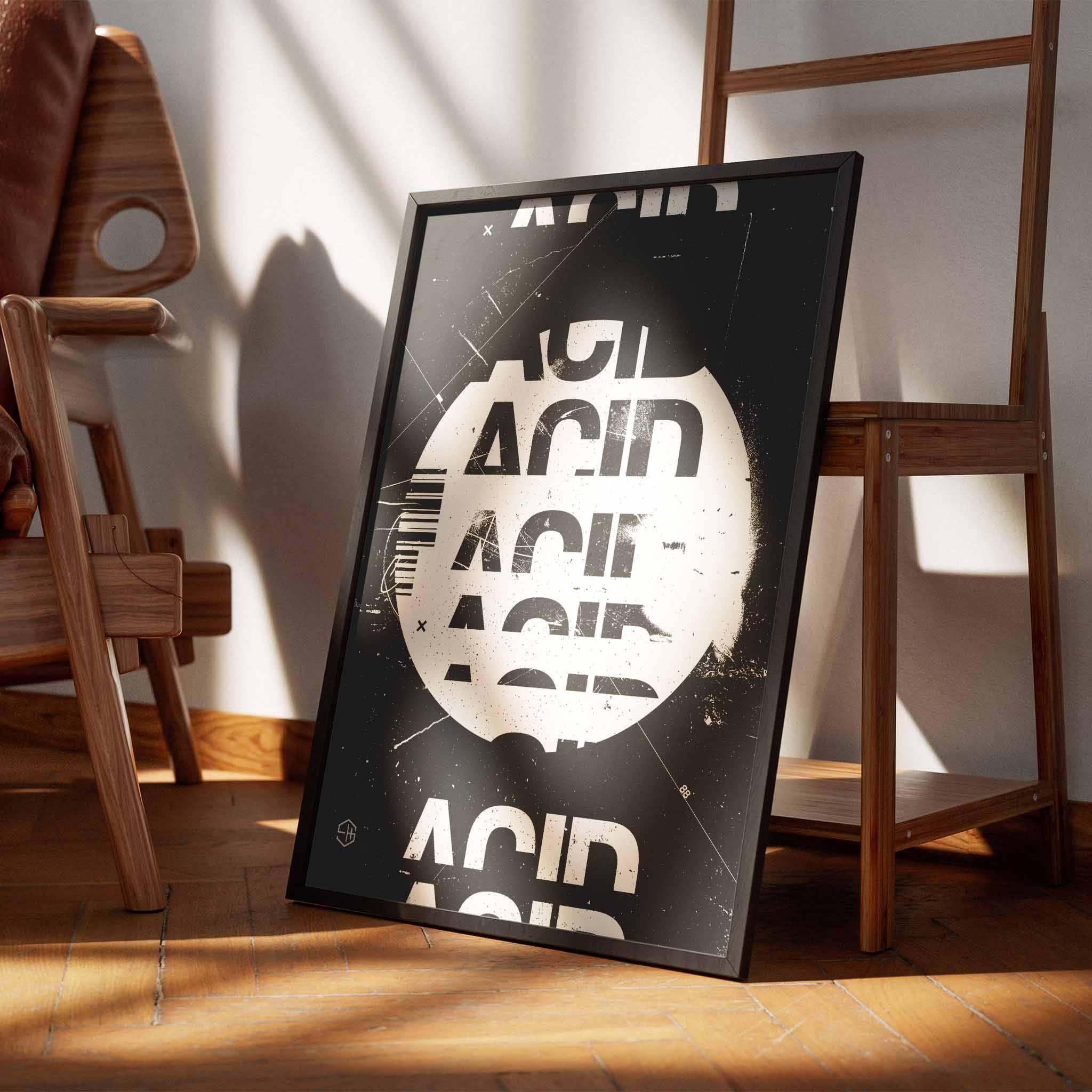 Acid Drop Poster | Rave Culture Wall Art | House Music Print