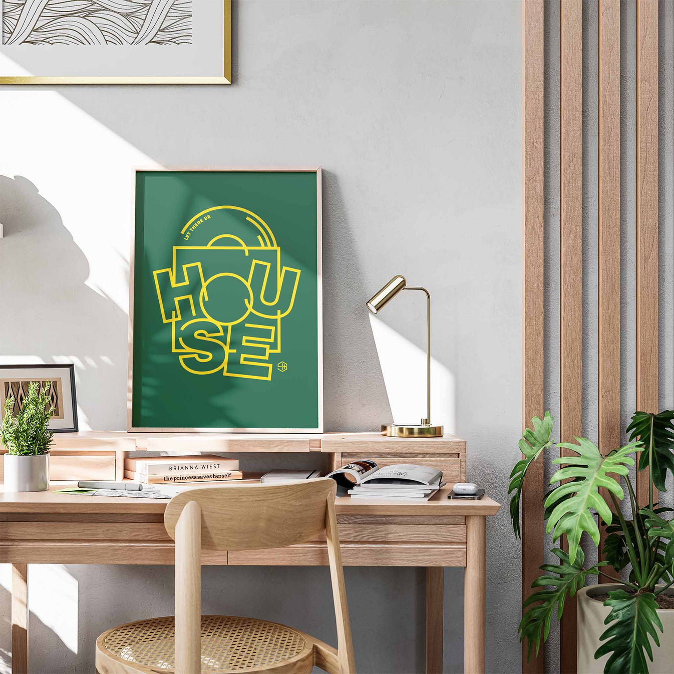 Let There Be House Music Poster | Dance Music Art Print